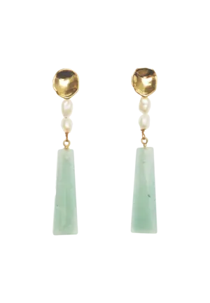 LAVANI JEWELS Melina Aquamarine Earrings - Blue
