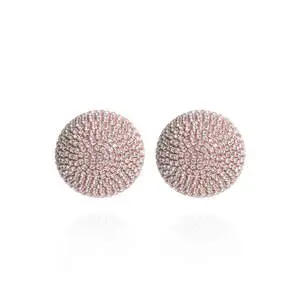 Saule Label Round Earrings