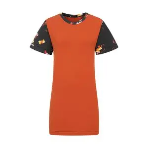 SOPHIE CAMERON DAVIES Rust Cotton T-shirt Dress - Orange