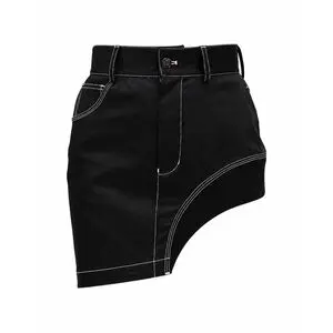 GAO REPUBLIC Skirt Mini Side Cut-out - Black