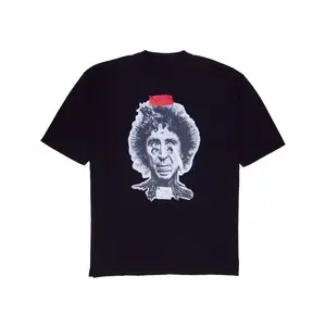 MYSIMPLICATED Black / Grey Oversized T-shirt In Black With Double Eye Design - Black/grey