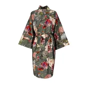 DECOFLUX HOME Cotton Kimono Magic Garden Moss - Green