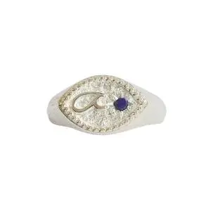 CLAIRE HILL DESIGNS Fuck Shorthand Signet Ring - Silver