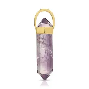 Maya Brenner Designs Balance Crystal Charm Amethyst - Gold