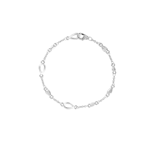 LUCY QUARTERMAINE Station Petal Bracelet - Silver