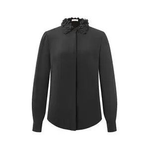 EMMA WALLACE Petal Blouse - Black