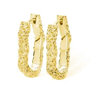 LUCY QUARTERMAINE Small Hula Hoop Earrings In Vermeil - Gold