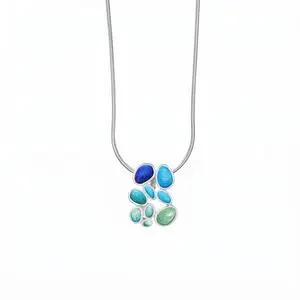 Joidart Silver-plated Necklace With Pendant Gaudí Jewelry - Blue