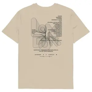 ANCHOR & CREW Organic Cotton Embroidered T-shirt - Brown