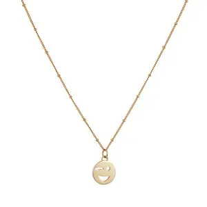 TOOLALLY Mood Pendant Necklace Wink - Gold