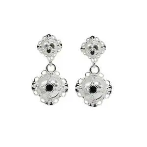 MHART Double Sphere Earring - Silver