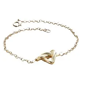 POSH TOTTY DESIGNS Love Knot Heart Bracelet - Silver