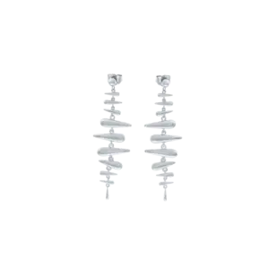 LUCY QUARTERMAINE Shard Statet Drop Earrings - Silver