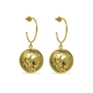 VINTOUCH ITALY Athena Hoop Earrings - Gold