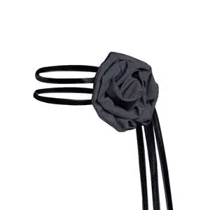 RAINSISTERS Rose Flower Choker - Black