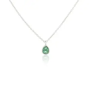 AUREE JEWELLERY Hampton Emerald & Sterling Necklace
