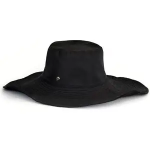 VICTORIA SLAVINSKAIA Wide-brim Hat In Silk - Black
