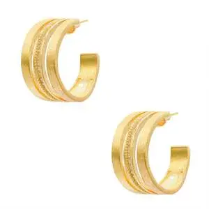 MARCIA MORAN Zion Hoops - Gold
