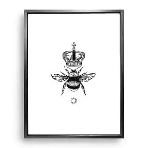 EMILY CARTER The Queen Bee' Fine Art Print L - Black
