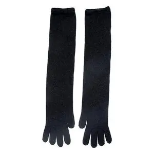 MAISON BOGOMIL Relaxed-fit Sparkly Opera Gloves - Black