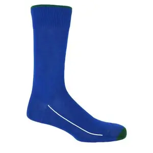 PEPER HAROW - MADE IN ENGLAND Cobalt Square Mile Socks Blue