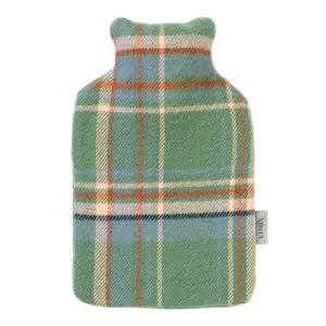 ARAMINTA CAMPBELL Highlands At Dawn Lambswool Hot Water Bottle - Green