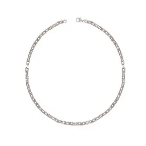 DIME TRIBE Route 66 Chain Necklace - Silver