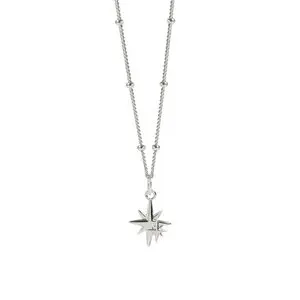 MURU Mother & Child Bead Chain Necklace - Silver