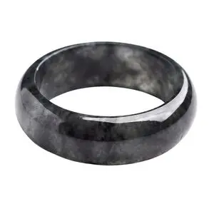 SEREE Sesame Jade Ring - Grey