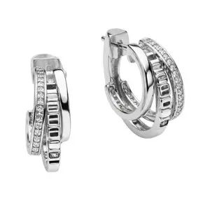 NATIVE GEM Triple Threat Huggies- Sterling - Silver