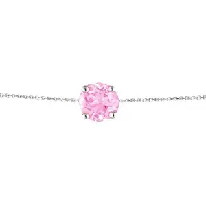 AUGUSTINE JEWELS Pink / Silver Sterling Silver Pink Topaz Bracelet - Pink/silver