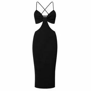 CHIARELLA Sunny Chic Midi Dress - Black