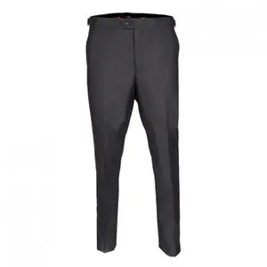 DAVID WEJ Aldo Plain Dress Trousers With Side Adjusters – Charcoal