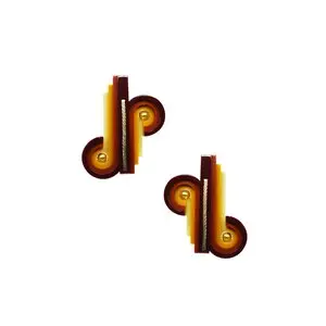 GISSA BICALHO Handmade Acrylic Earring Op Knot/cinnamon - Orange