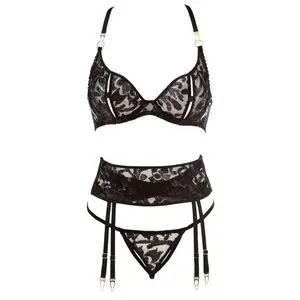 BELLE ET BON BON Nymph Noir Boudoir Set - Black