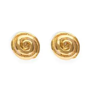 CARAMEL VINTAGE JEWELLERY Swirl Earrings - Gold