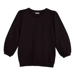 COVE Belle Puffed Sleeve Top - Black