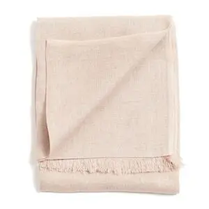 STUDIO VARIOUSLY Oat Neutral Hand Woven Soft Linen Silk Scarf Neutrals - Beige