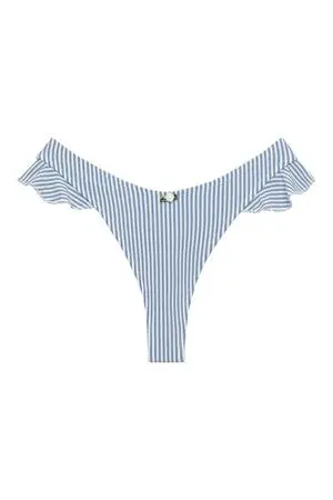 MONTCE Blue / White Classic Blue Stripe Kelly Bikini Bottom - Blue/white