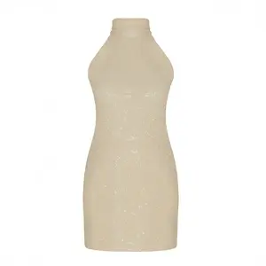 HERFETCH Neutrals Mini Flirty Dress - Beige
