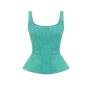 GEORGETTE Emerald Corset Top