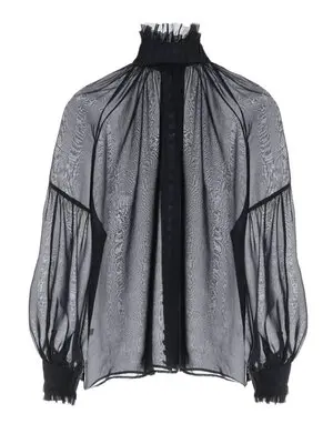 HELENE GALWAS Babett Sheer Silk Blouse