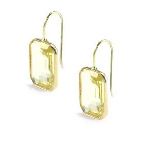 HYE JANE JEWELRY Yellow / Gold Medium Gemma Lemon Hydro Quartz Earrings - Yellow/gold