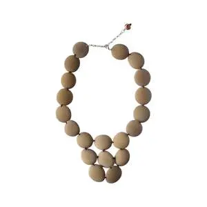 SHAMUK Tagua Necklace Beige - Brown