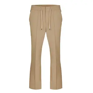 DAVID WEJ Ashford Relaxed Loose Fit Drawstring Trouser Beige - Brown