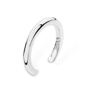 LUCY QUARTERMAINE Solid Sterling Plain Ear Cuff - Silver
