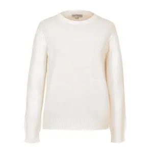 ANSE VICTORIN Olivia Cashmere Pullover Cream - White