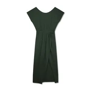 MARIANNE BY MARIE JORDANE Iggy Midi Dress Organic Cotton - Green