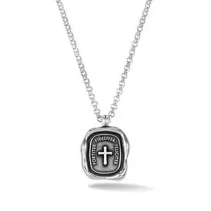 DOWER & HALL Success Talisman Necklace In Sterling - Silver