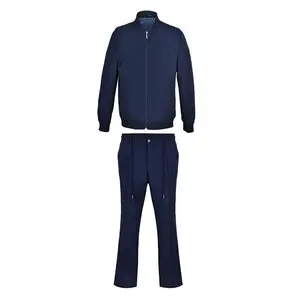 DAVID WEJ Marcelo Relaxed Bomber Jacket Set Navy - Blue